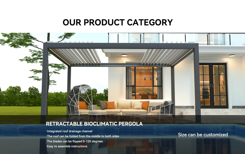 Retractable Bioclimatic Pergola | Application